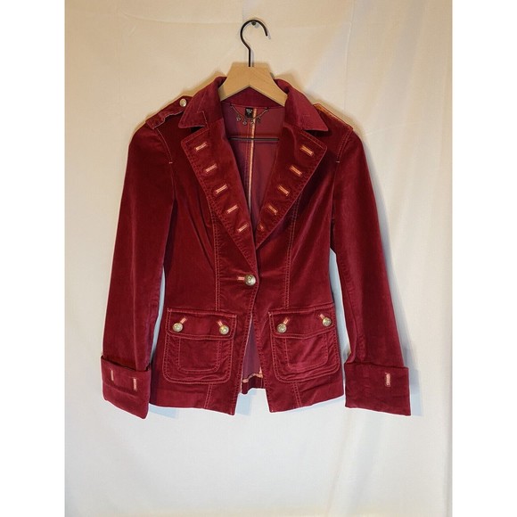 bebe | Jackets & Coats | Vintage Y2k Bebe Velour Jacket Size 2 | Poshmark